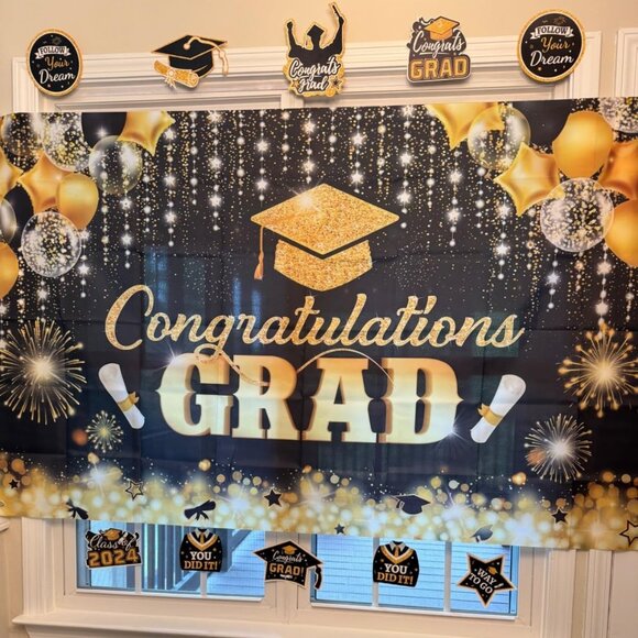unbranded | Party Supplies | Brand New Unopened Large Graduation Backdrop 72x2 Inch | Poshmark